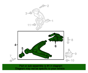 2018-2022 Volkswagen Lower Control Arm 3QF-407-151-E | OEM Parts Online