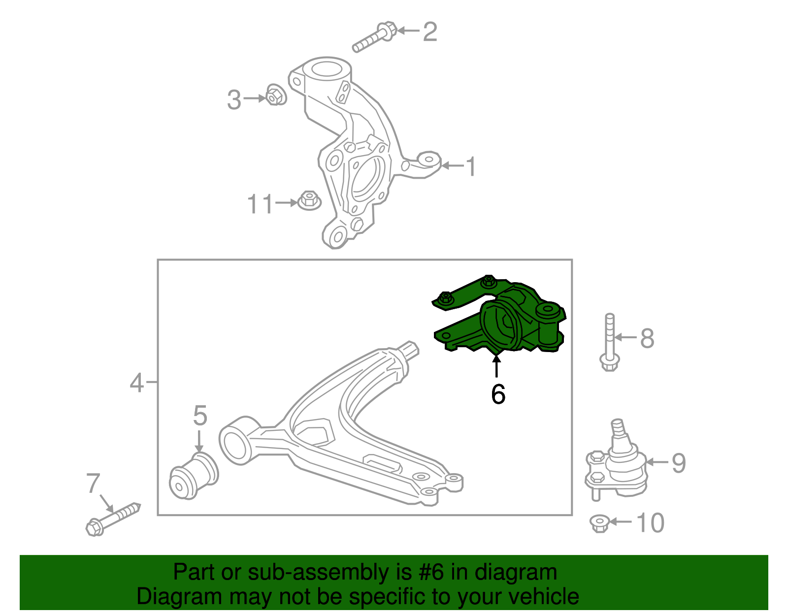 2018-2025 Volkswagen Lower Control Arm Rear Mount 3QF-199-231-D ...