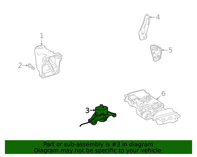 223-240-94-00 - Motor Mount 2021-2023 Mercedes-Benz S 500 | Mercedes ...