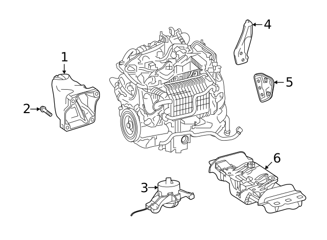 223-240-94-00 - Engine Mount 2021-2023 Mercedes-Benz S 500 ...