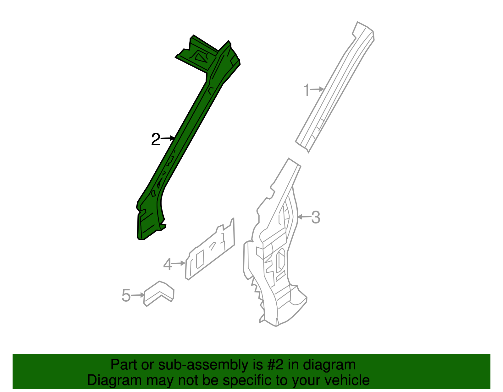 2016-2017 Nissan Altima Windshield Pillar G6230-9HSMA | Team Nissan Inc.