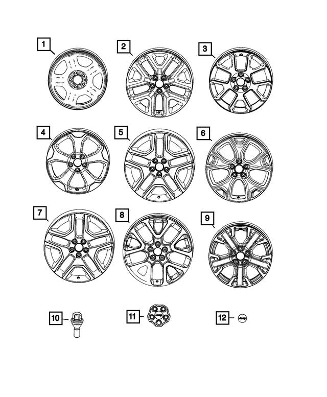 2022-2023 Jeep Renegade Aluminum Wheel 68488250AA | Miracle Mopar