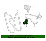 1999-2011 GM Belt Tensioner (Replaces Part Numbers 12562065 and ...