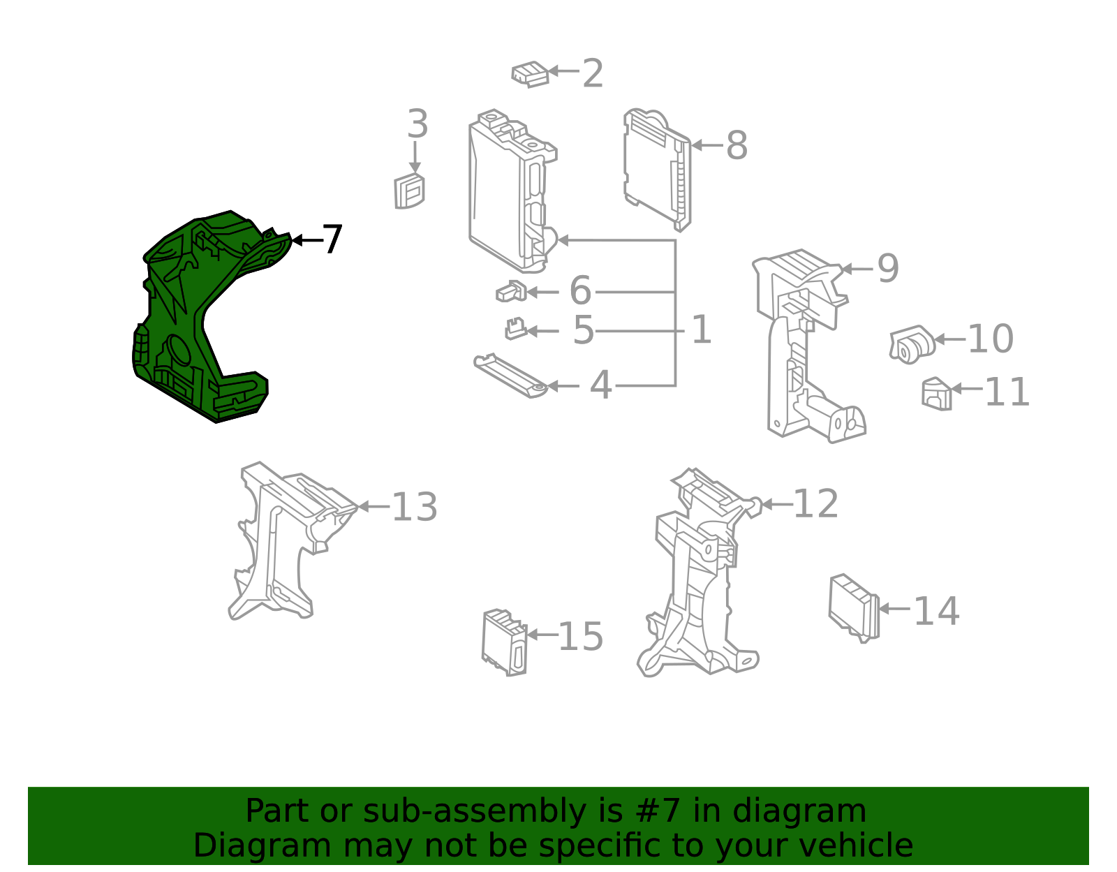 82673-0E310 - High-Quality Mount Bracket for 2024 Toyota Highlander ...