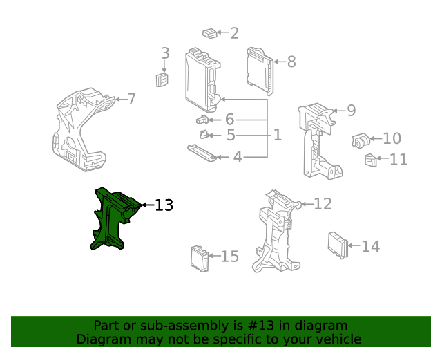 2020-2021 Toyota Highlander Control Box 82878-0E030 | OEM Parts Online