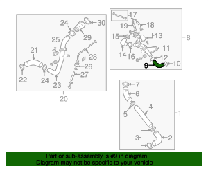 2017-2019 Genesis Hose I C Inlet Left-hand 28282-3L100 | OEM Parts Online