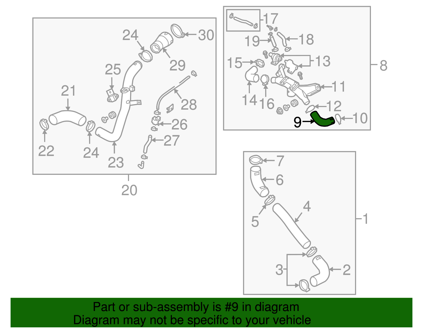 28282-3L100 - Turbocharger Intercooler Pipe 2017-2019 Genesis ...