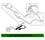 2007-2021 Mitsubishi Back Glass Wiper Arm 8253A029 | Mitsubishi Parts ...