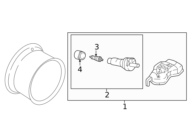 40770-4CB0A - Tire Pressure Monitoring System (TPMS) Sensor Valve ...