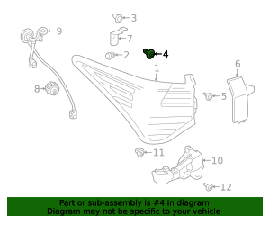 90189-06242 - Tail Lamp Assembly Grommet - 2018-2021 Lexus | MyLexusParts