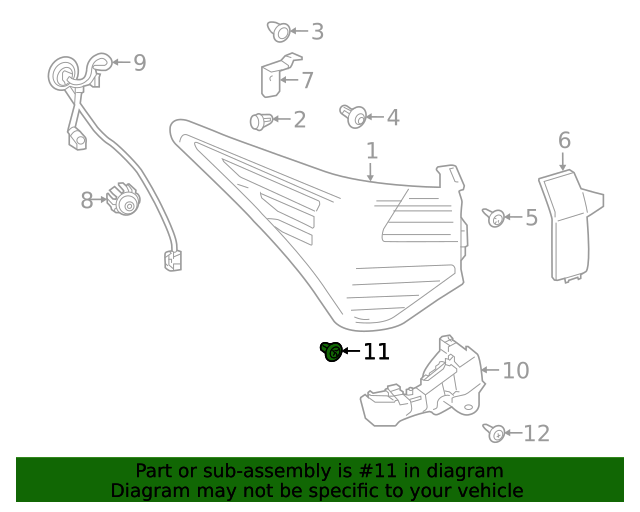 90189-06228 - Bumper Cover Grommet - 2013-2024 Lexus | My L Parts