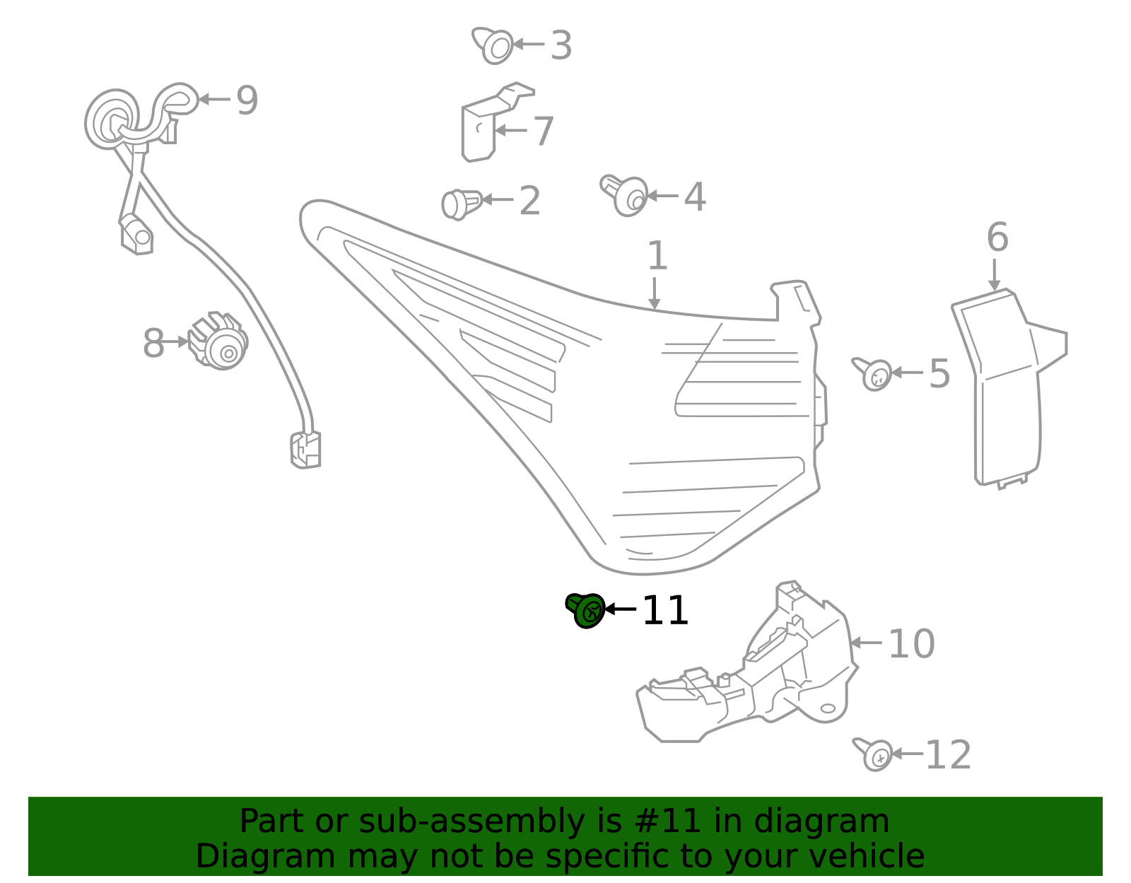 90189-06228 - Bumper Cover Grommet 2013-2024 Lexus | Lexus Parts Outlet