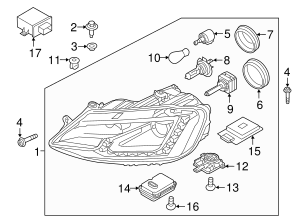 2009-2017 Volkswagen Hid Bulb N-107-218-06 | OEM Parts Online
