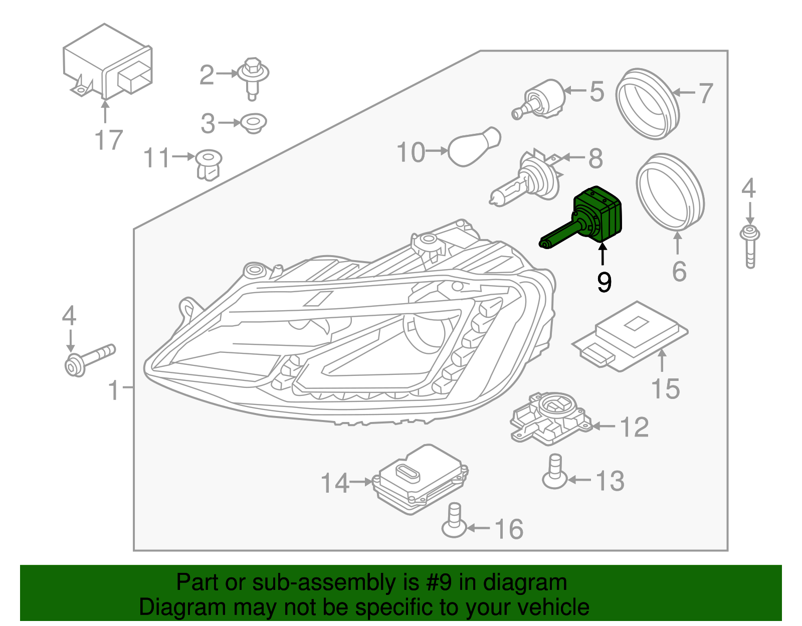 2009-2017 Volkswagen Hid Bulb N-107-218-06 | OEM Parts Online