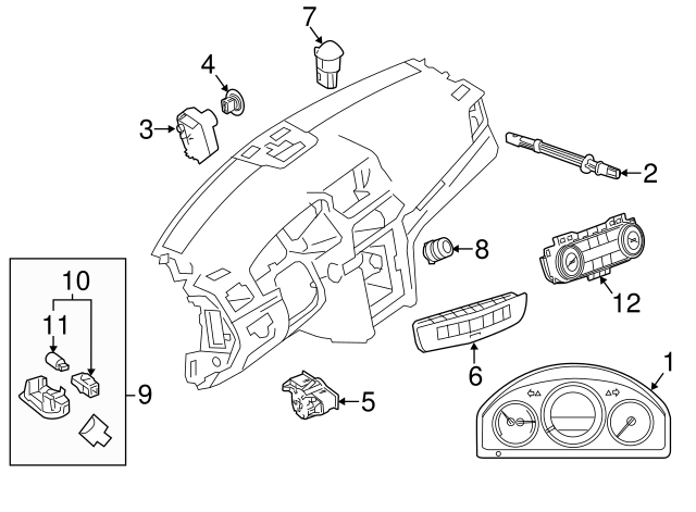204-900-53-13-80 - Instrument Cluster 2012-2014 Mercedes-Benz ...