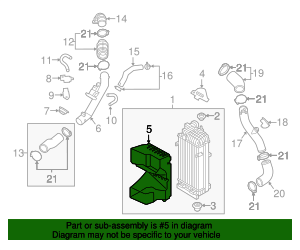 2015-2019 Hyundai Sonata Air Guide 28274-2GTA0 | Hyundai Wholesale Direct