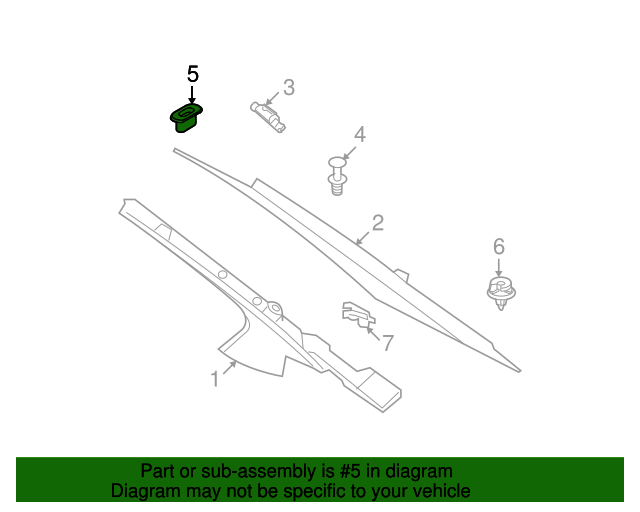 Genuine BMW 07-41-7-203-297 | Interior Quarter Panel Trim Panel Insert ...