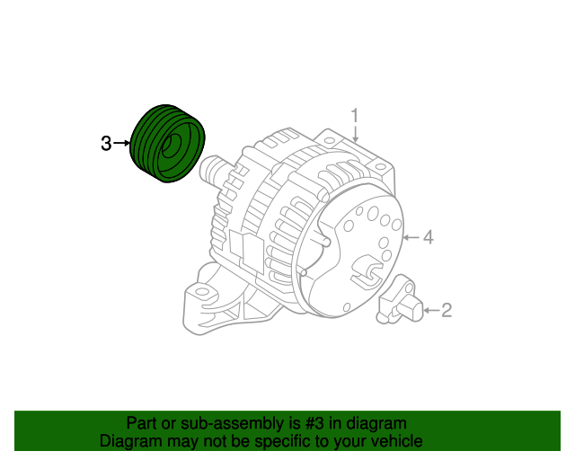 2013-2016 Volvo Pulley 30667682 | TascaParts.com