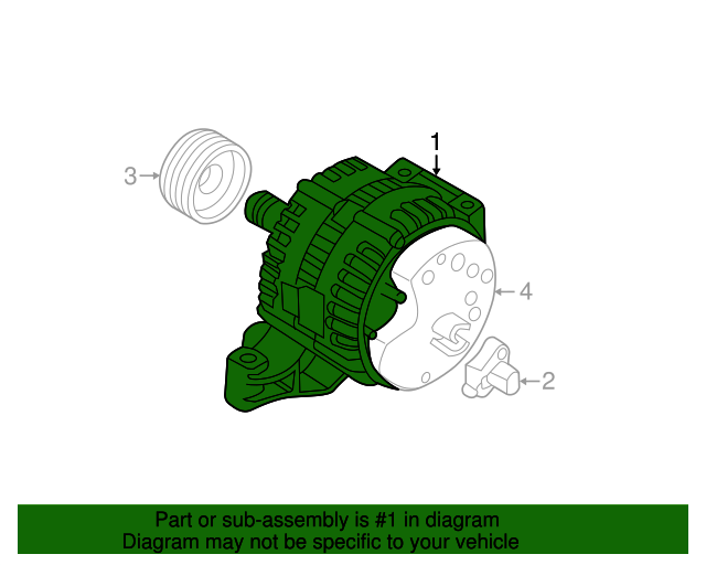 2012-2016 Volvo Alternator 36012619 | OEM Parts Online