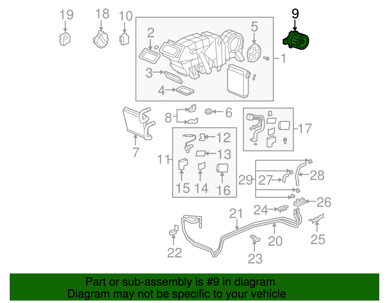 2007-2013 Acura MDX Blower Motor 79220-STX-A01 | OEM Parts Online