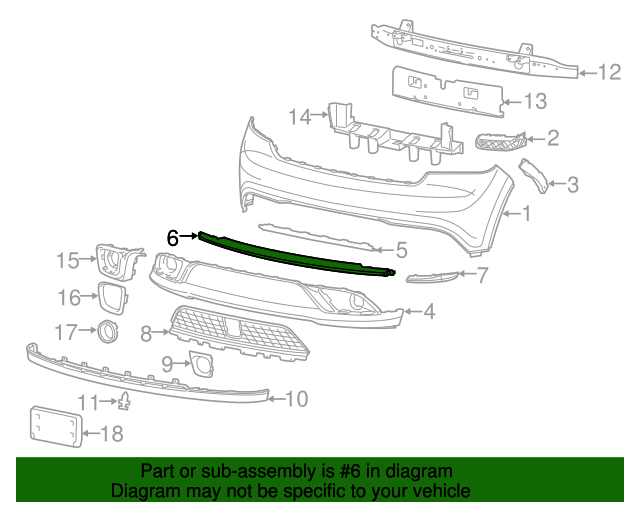 2014-2020 Dodge Durango Molding 5113729ab | TascaParts.com