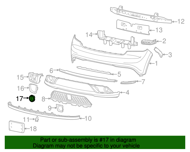 2014-2020 Dodge Durango Trim Ring 5113680AA | TascaParts.com