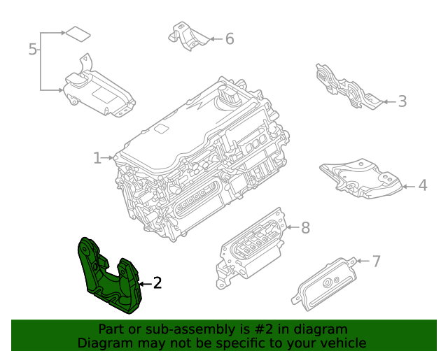 2019-2023 Toyota Drive Motor Inverter Bracket G9214-42010 | Toyota ...