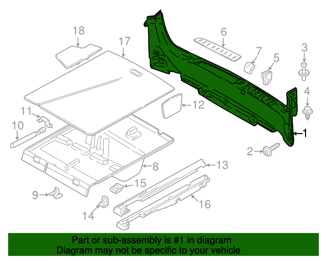 Genuine BMW 51-47-7-325-793 | Rear Sill Plate | FREE Shipping on Most ...