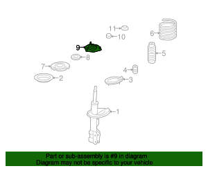 2006-2010 Kia Optima Strut Mount 54620 2G000 | QuirkParts