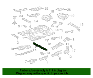 2003-2004 Toyota Tundra Rear Cross-Member 57605-0C011 | OEM Parts Online