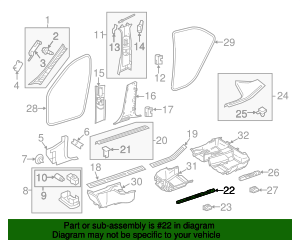 2012-2018 Mercedes-Benz Door Sill Plate Bracket 212-680-04-56 ...