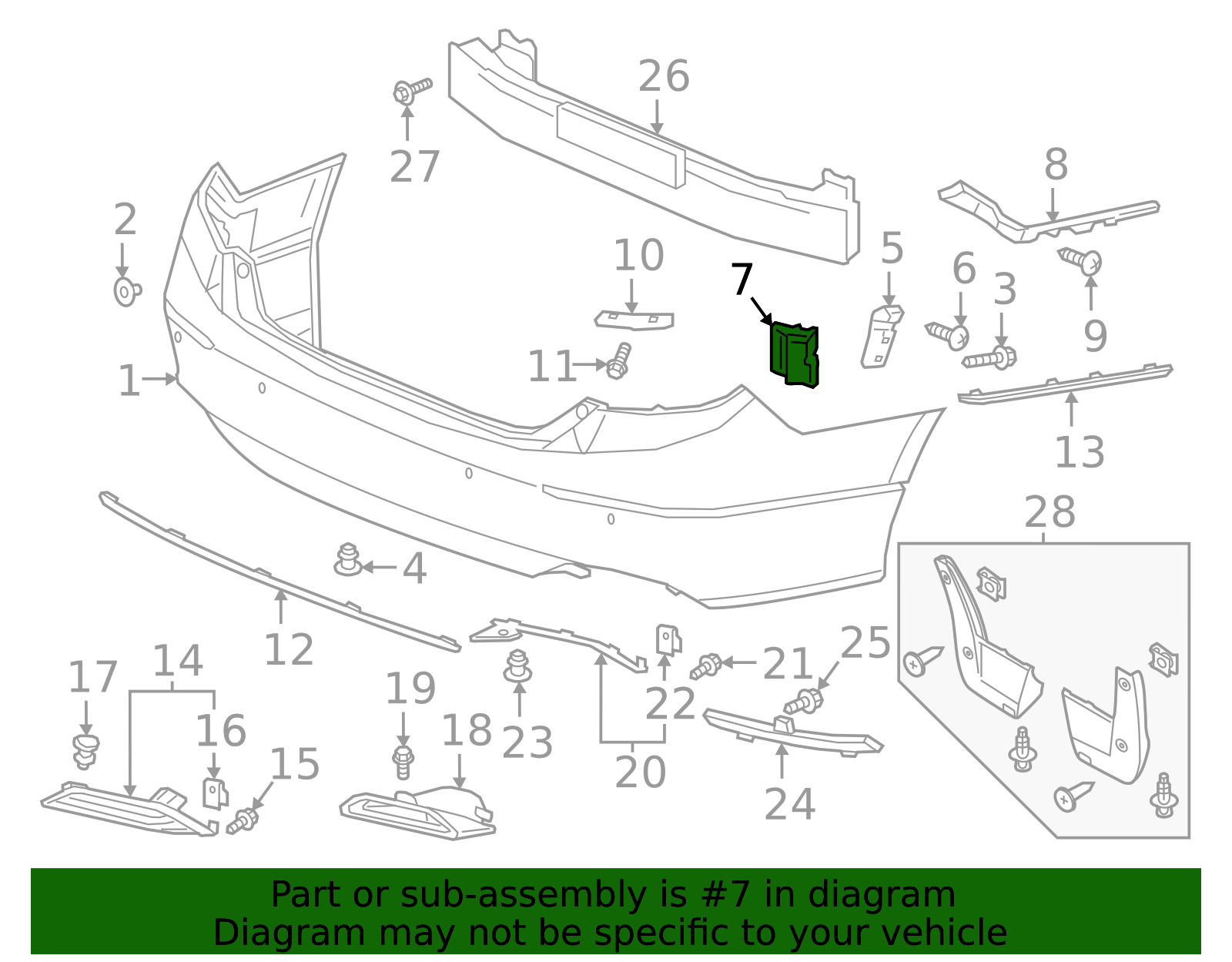 71571-TVA-A00 - 2018-2025 Honda Accord - Box R Rear Bumper (Pp) | Honda ...