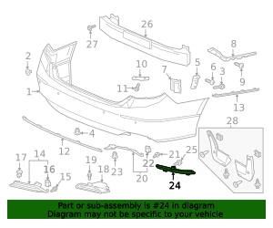 33505-TVA-A01 - Reflector Assembly R Rear - 2018-2020 Honda Accord ...