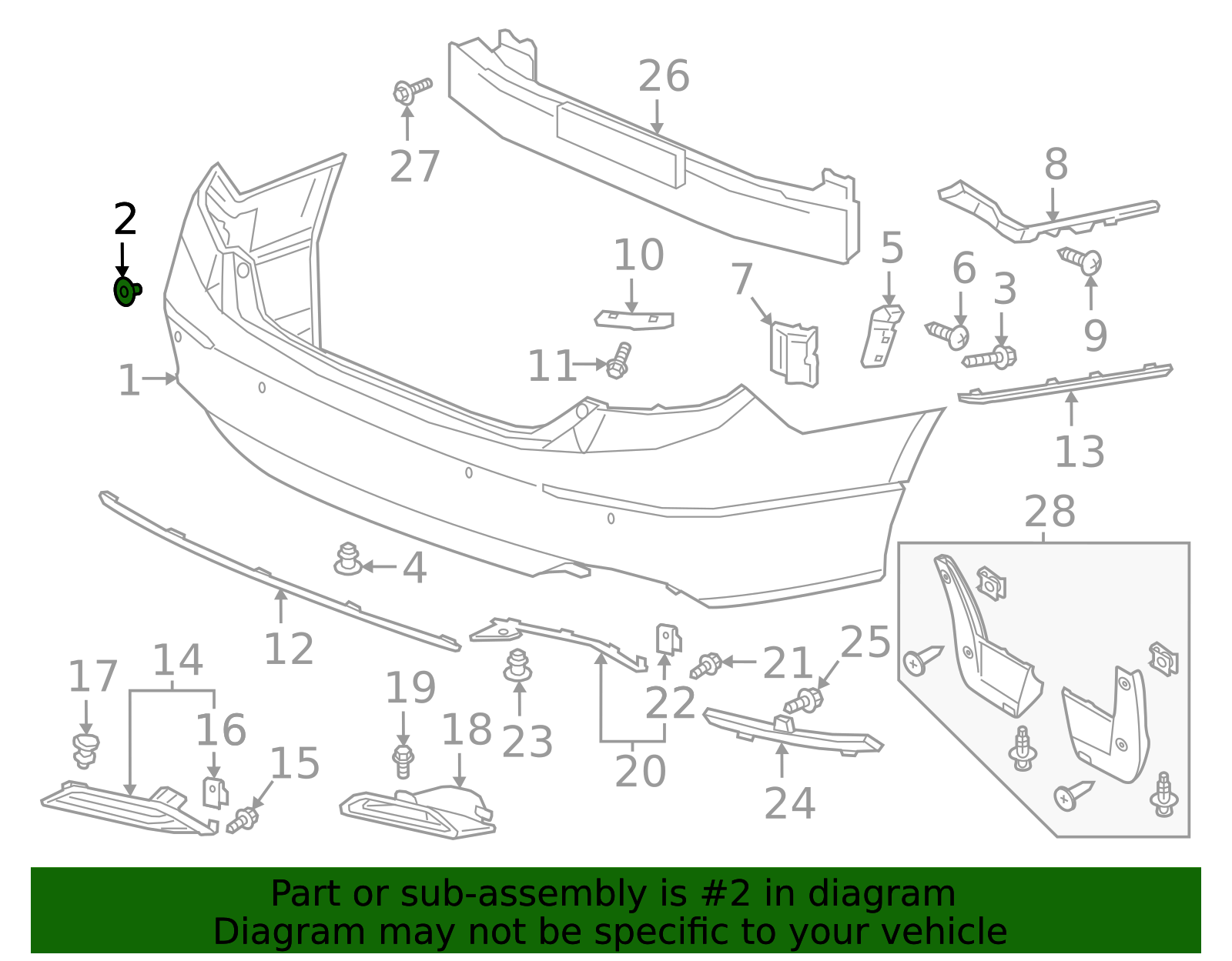 90149-SAA-003 - 2006-2025 Honda - Bolt Bumper | Genuine Honda Parts
