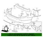 71515-TVA-A00 - Garnish Assembly, L Rear Bumper (Lower) - 2018-2020 ...