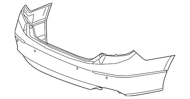 OEM 2018-2020 Honda Accord Face, Rear Bumper 04715-TVA-A00ZZ | Majestic ...