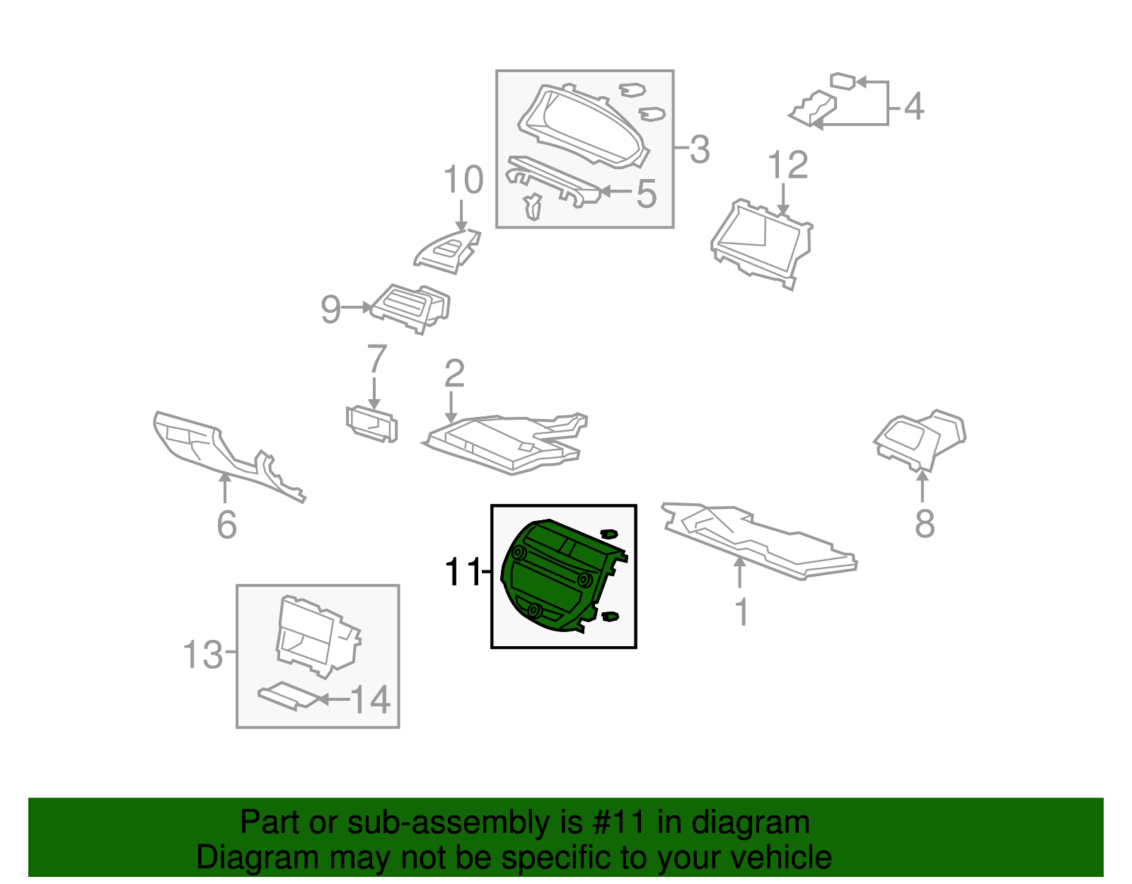 77250-TA0-A13ZB - 2008-2012 Honda Accord - Panel Assembly Center ...