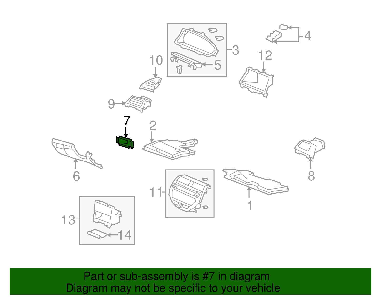 77263-TA5-A11ZA - 2010 Honda Accord - Garnish Assembly Passenger *NH609L* (Silver) | Honda Parts ...
