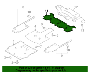2020 Porsche Rear Cover 982-825-205-A | Sunset Porsche Parts