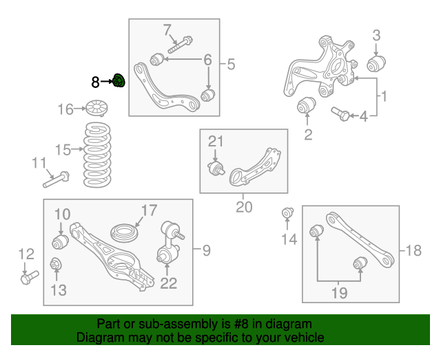 62618-17000 - Lower Control Arm Nut 2010-2024 Kia | Kia.Parts Store