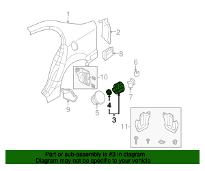 2006-2011 Honda Civic Adapter Assembly, Fuel Cap 74480-SNA-A00 | OEM ...