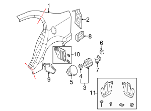 2006-2011 Honda Civic Adapter Assembly, Fuel Cap 74480-SNA-A00 | OEM ...