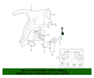 2003-2017 Honda Fuel Door Spring 74494-S3M-A00 | OEM Parts Online