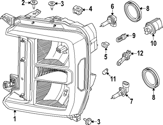 PC3Z-13008-H - Composite Assembly 2023-2024 Ford | Ford Parts Direct