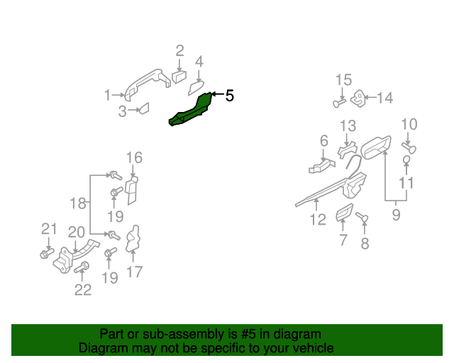 82655-2H000 - Handle Base - 2007-2008 Hyundai Elantra | OEPartsQuick