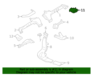 64-22-6-848-617 - Fresh-air vent, driver's side 2019-2024 BMW ...