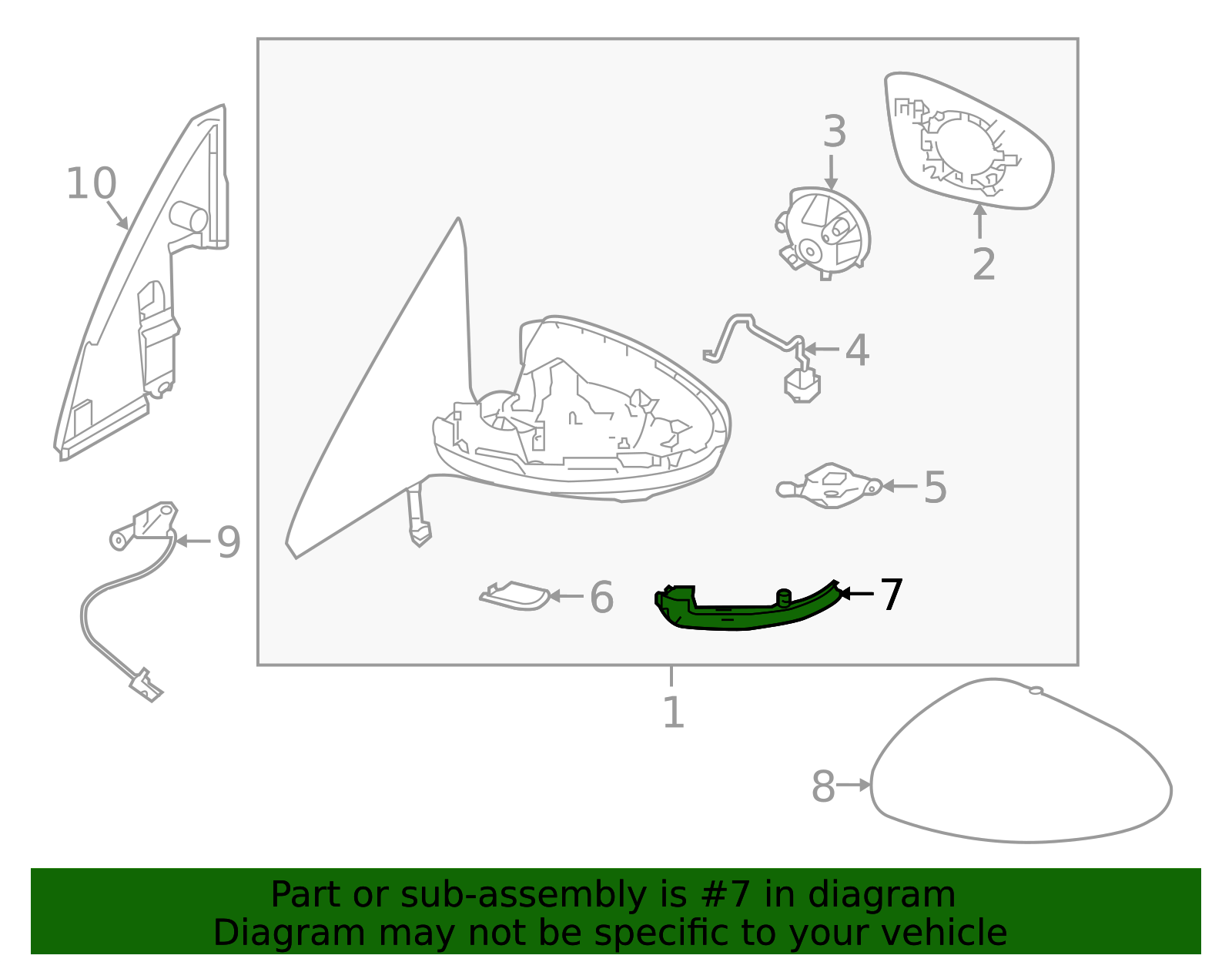 2019-2024 Nissan Altima Signal Lamp 26160-6CA0A | Bill Kay Nissan Parts