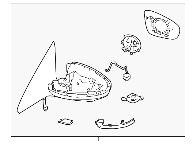 2019-2025 Nissan Altima Mirror Outside 96301-6CA0A | OEM Parts Online