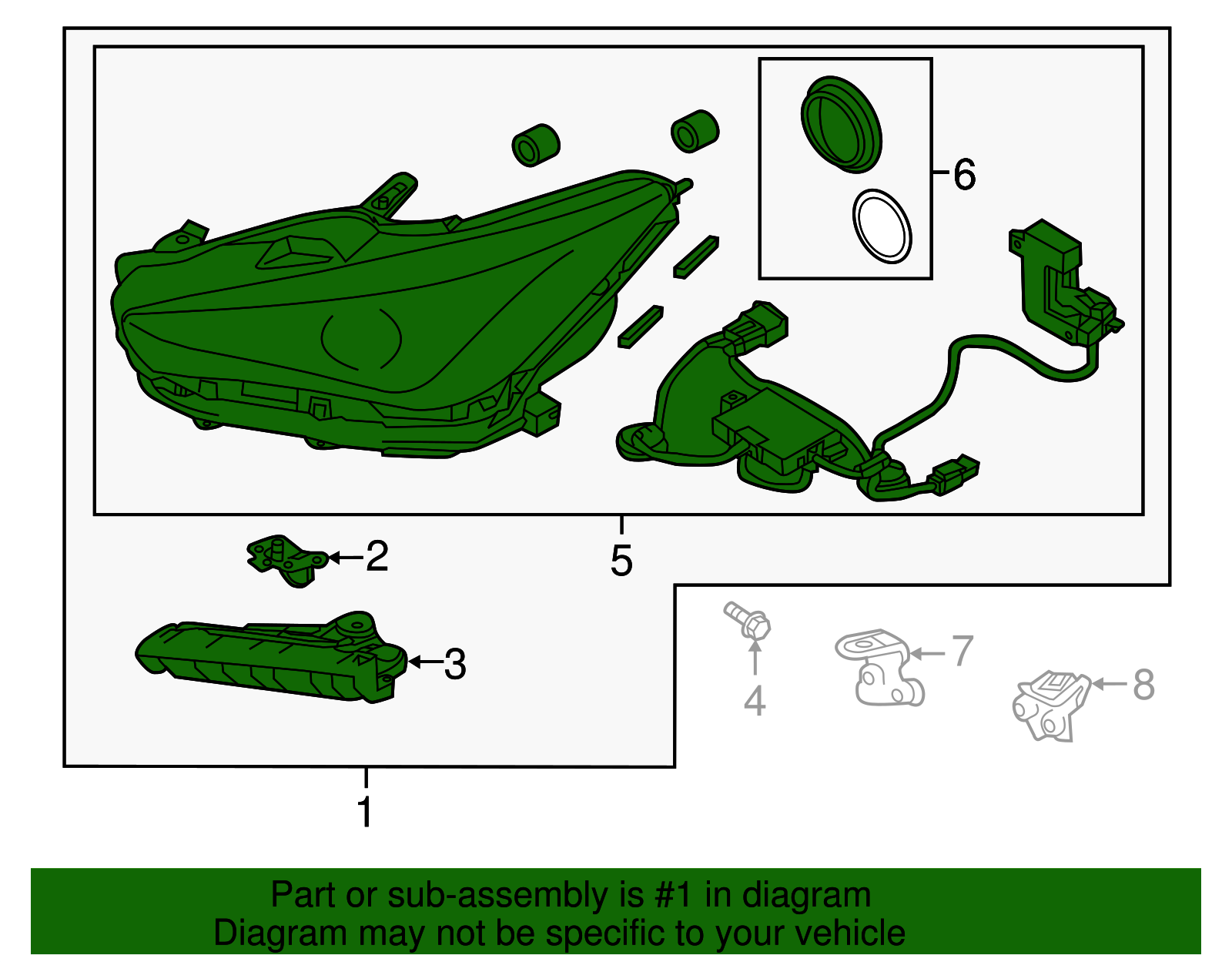 26010-4HB1B - Headlight Assembly 2016-2019 Infiniti Q50 | AutoNation Parts