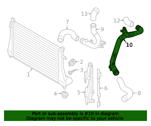 5Q0-145-840-D - Turbocharger Intercooler Pipe 2018-2023 Volkswagen ...
